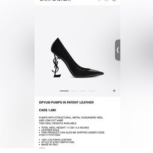 Yves Saint Laurent | Shoes | Saint Laurent Ysl Logo Opyum Opium 1 ...